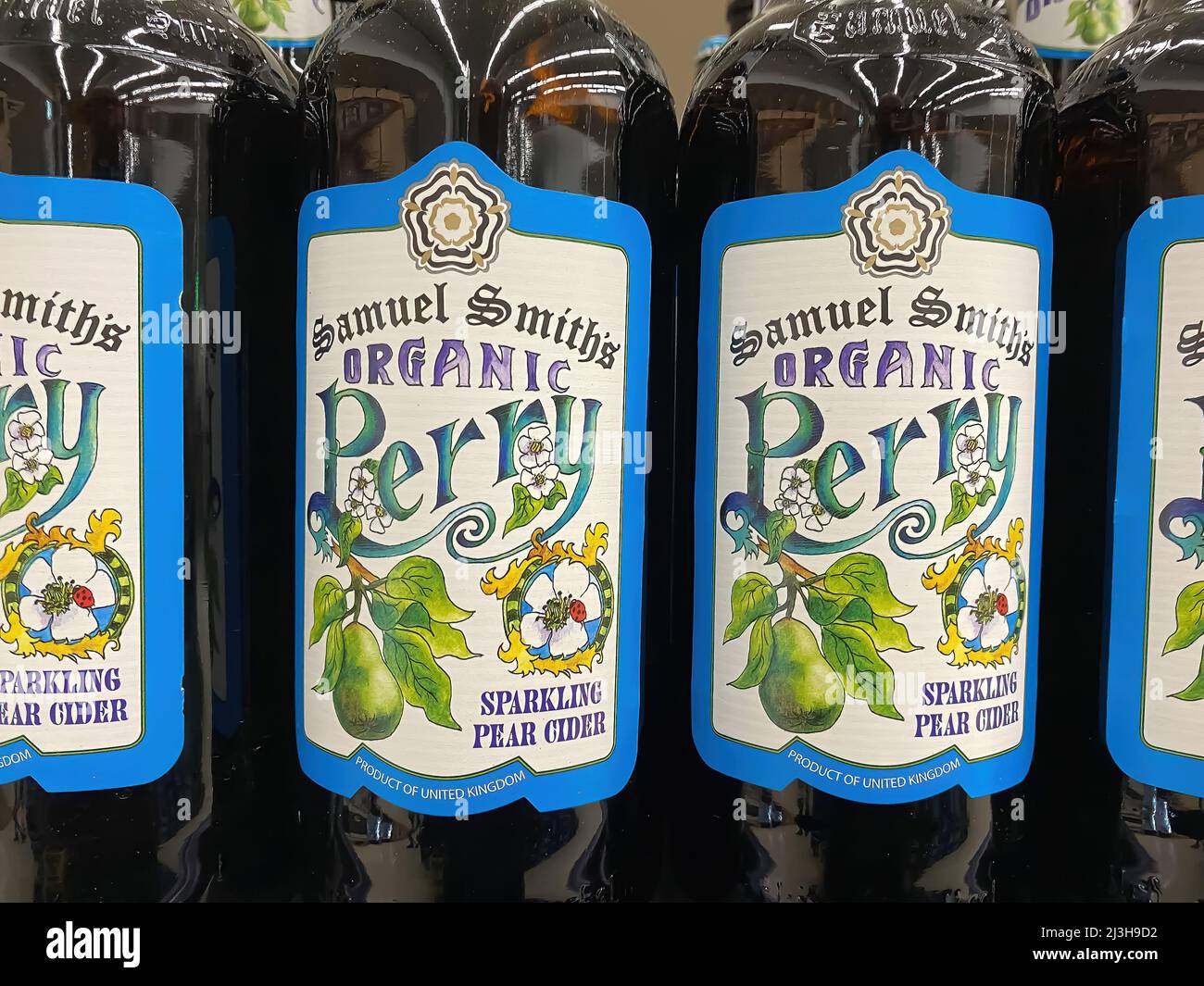 Viersen, Germany - April 5. 2022: Closeup of bottles english Samuel ...