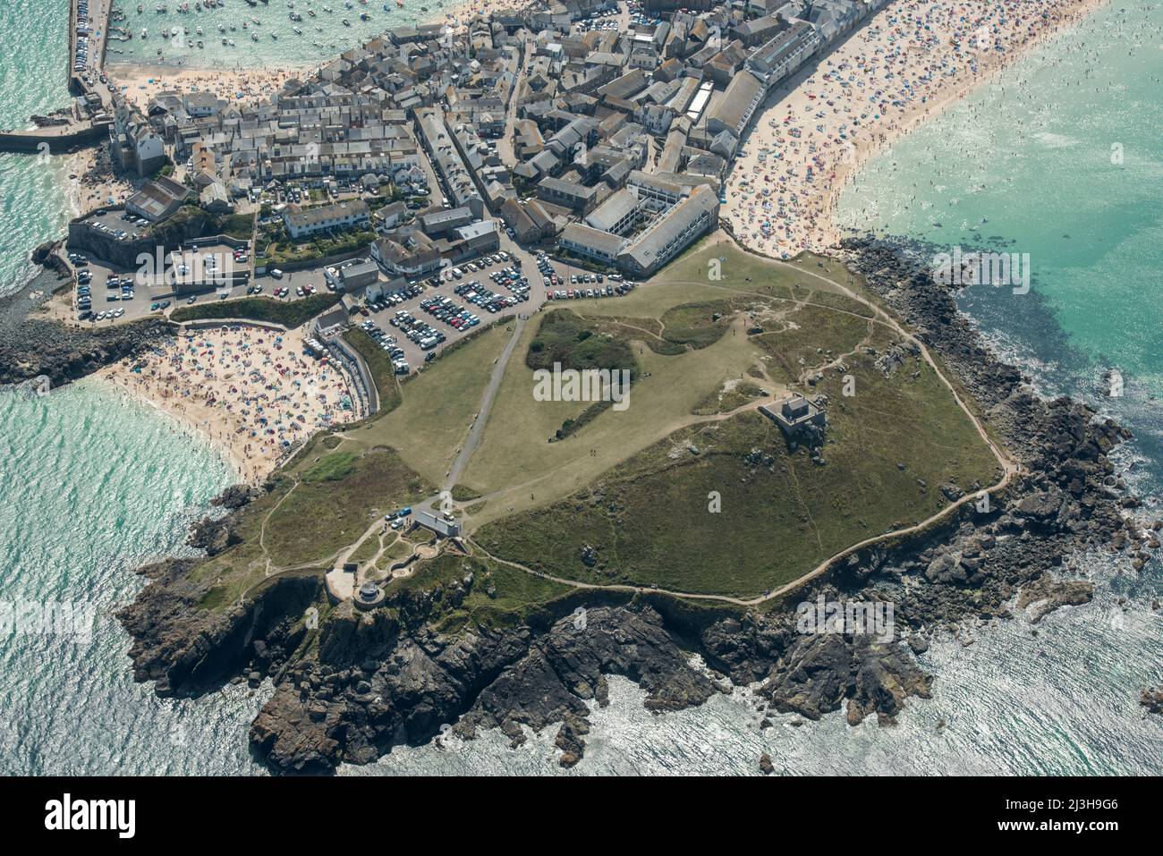 Promontory fort, Chapel of St Nicholas and coastal battery on St Ives ...