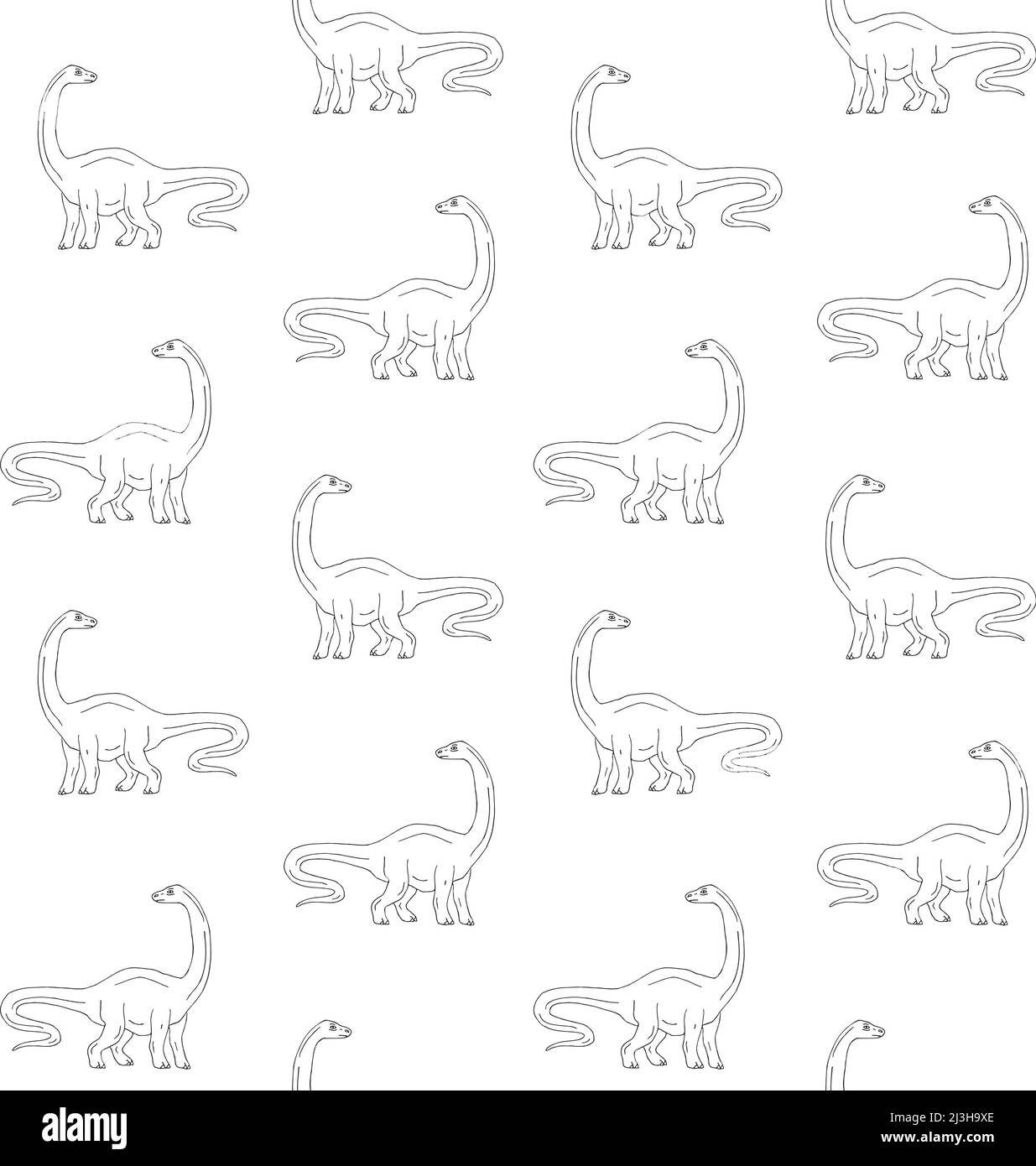 Diplodocus dinosaur silhouette Cut Out Stock Images & Pictures - Alamy