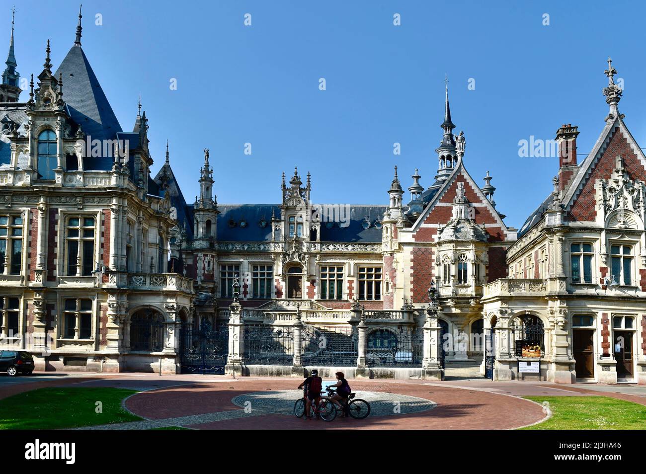 France, Seine-Maritime, palace of the Benedictine in Fécamp Stock Photo ...