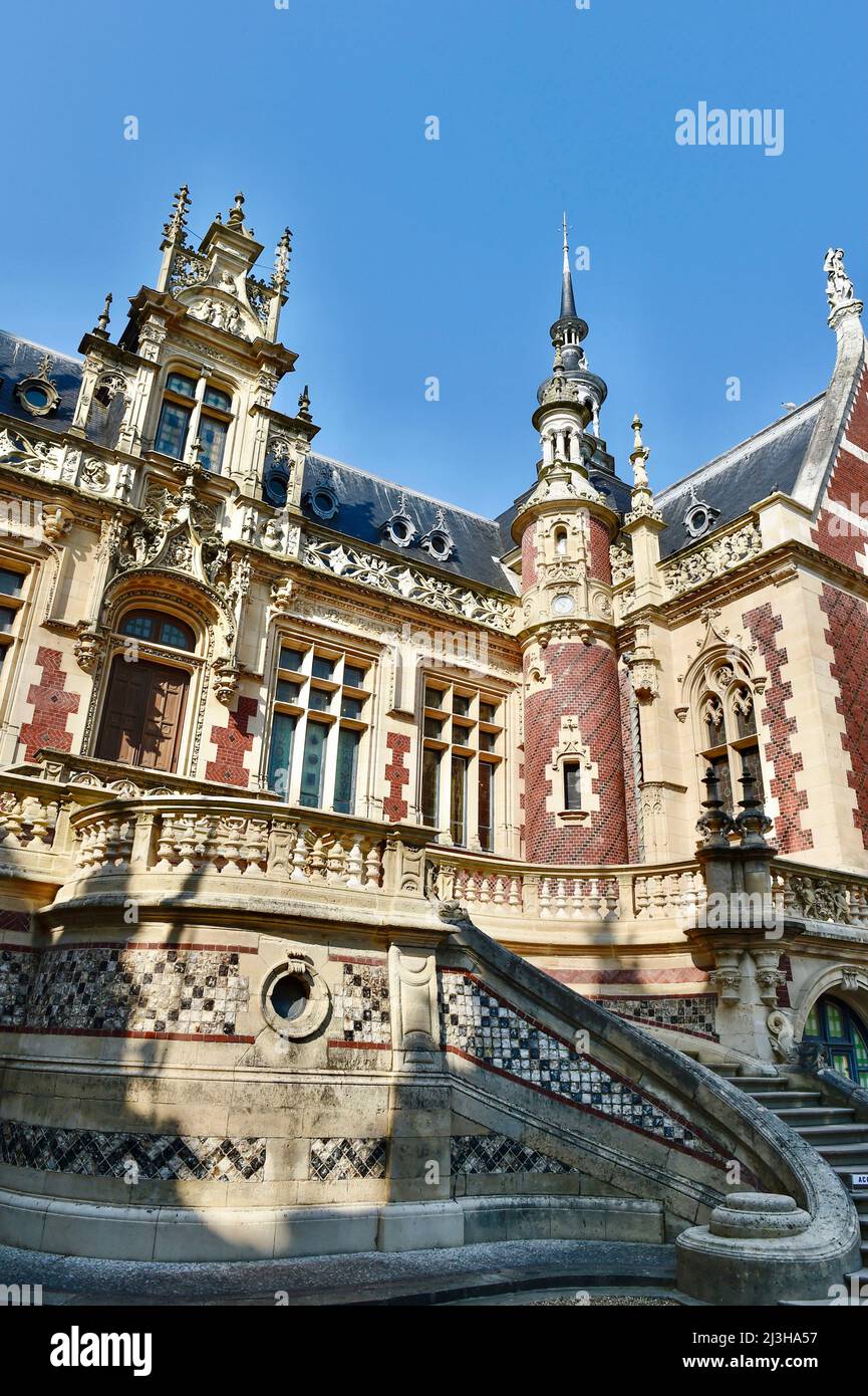 France, Seine-Maritime, palace of the Benedictine in Fécamp Stock Photo ...