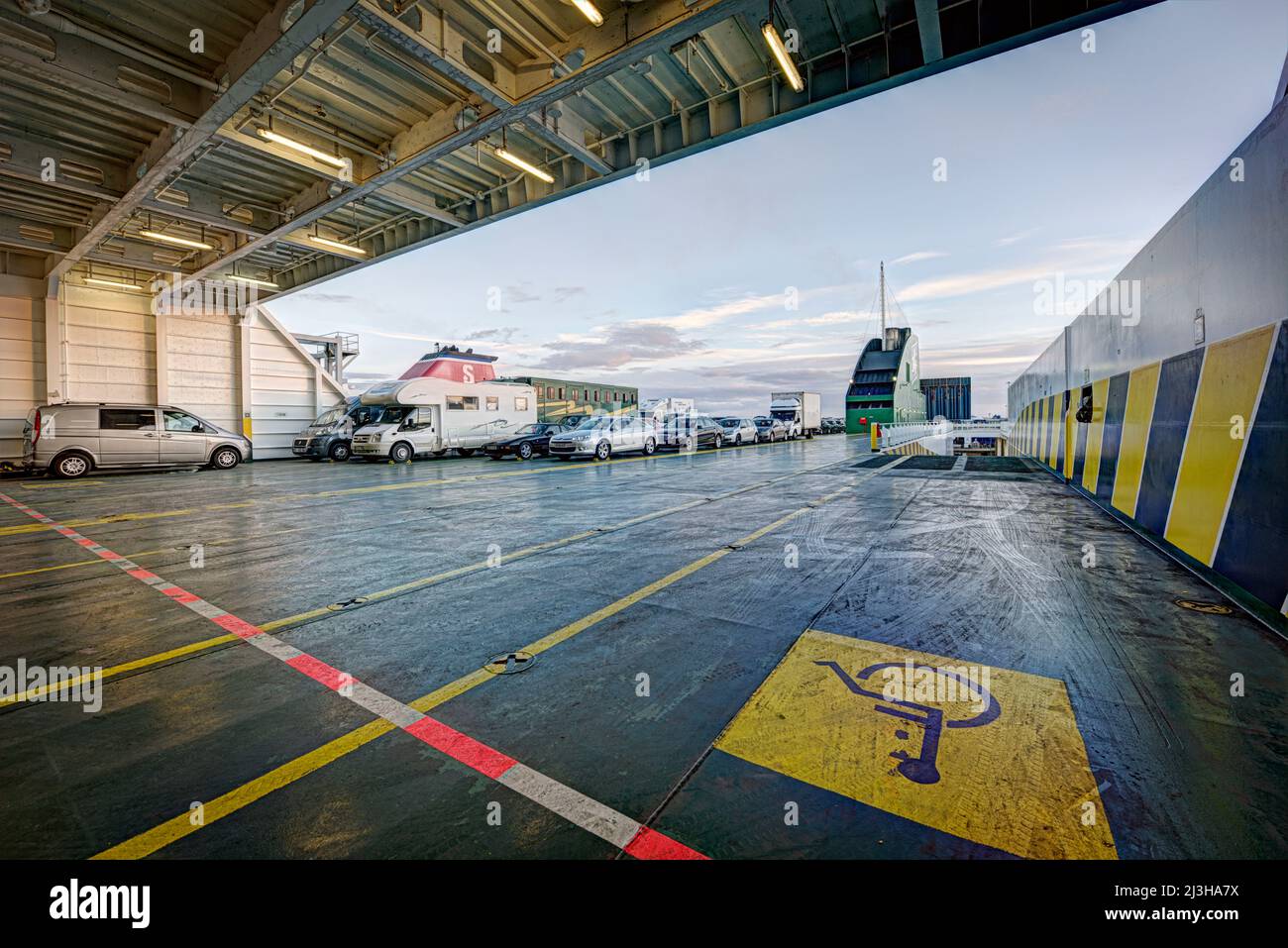 Onboard views of the chartered ROPAX Epsilon. The Vistentini built ...