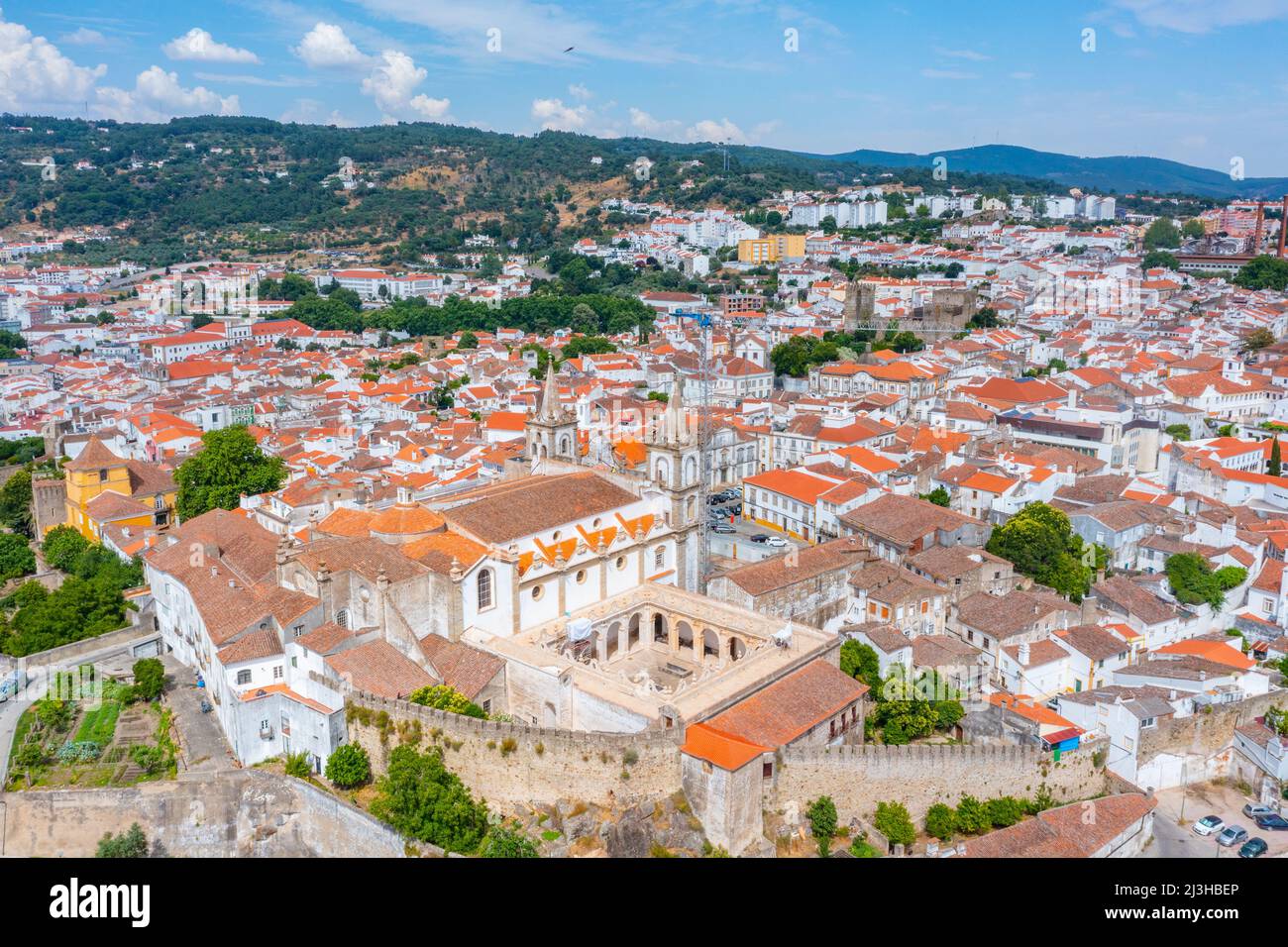 Aerial view of Portuguese town Portalegre Stock Photo - Alamy