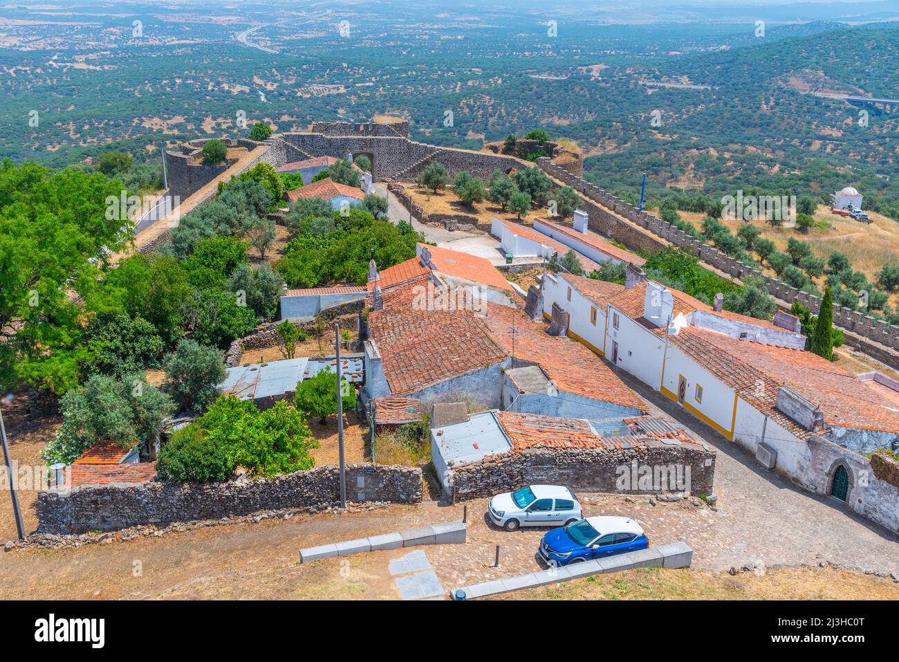 Evoramonte village portugal castle aerial hi-res stock photography and ...
