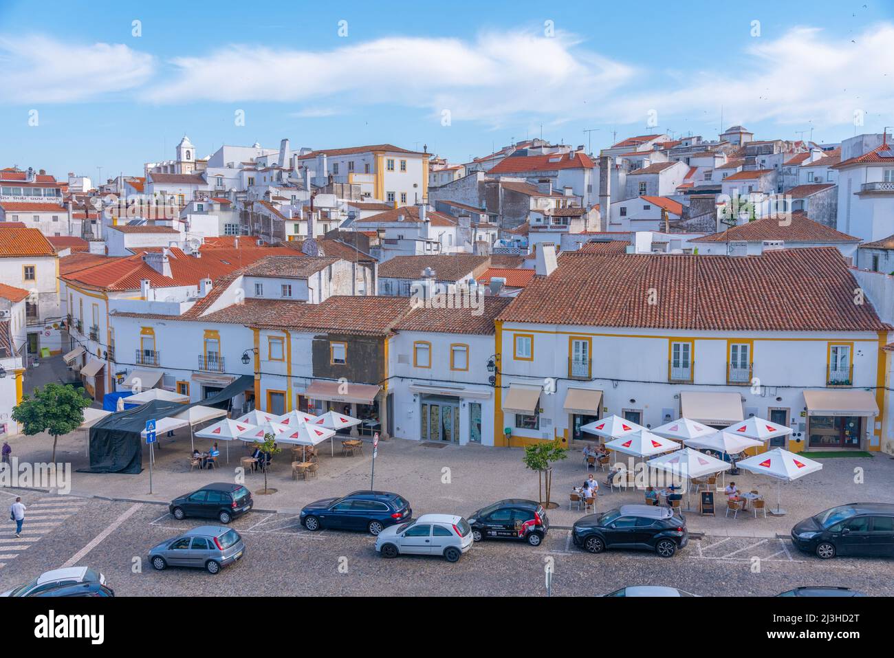 Aerial view of the Portuguese town Evora Stock Photo - Alamy