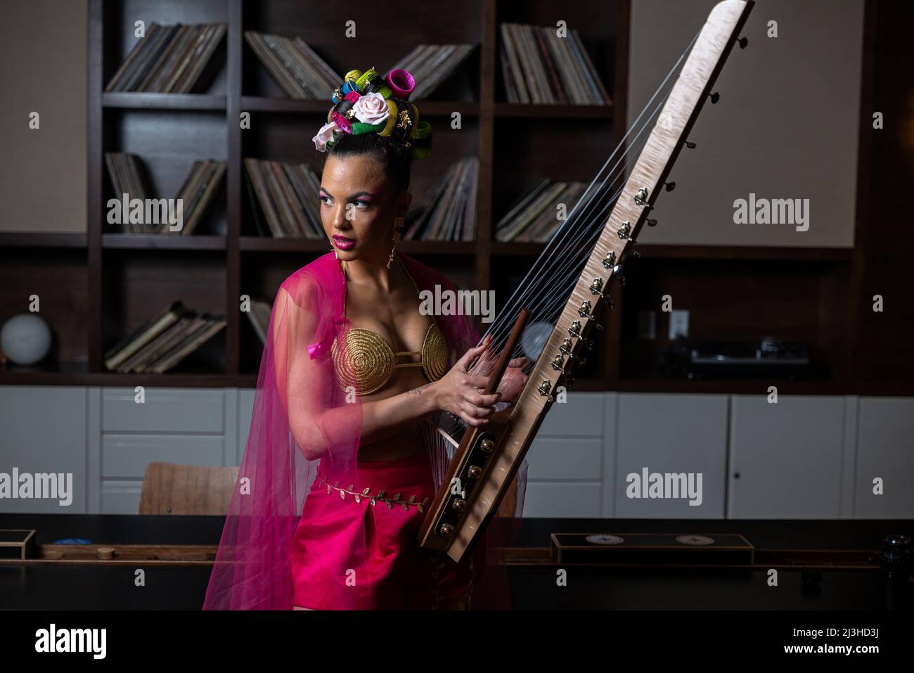 New York, New York, USA. 6th Apr, 2022. Singer Songwriter EVA SITA ...