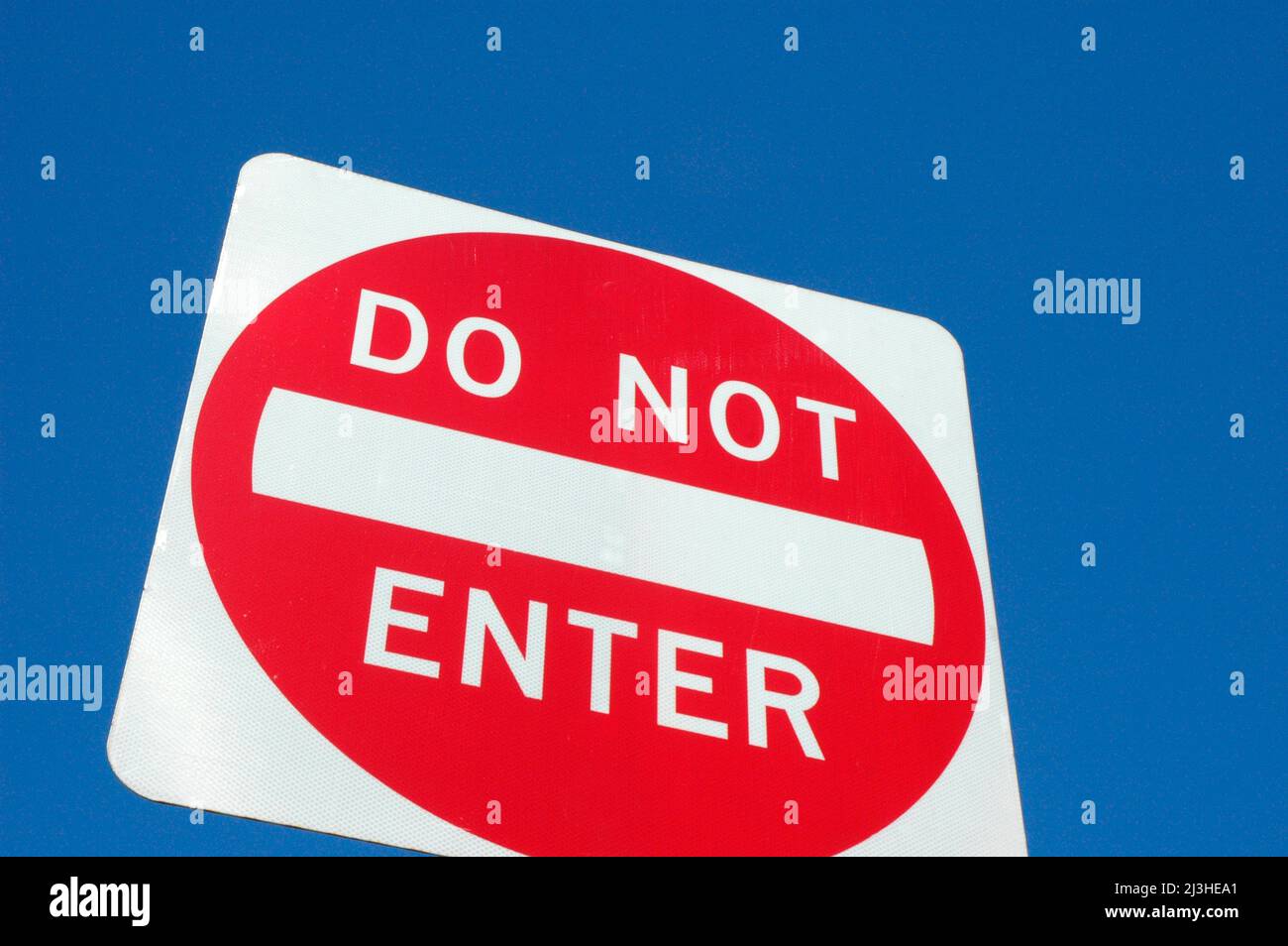 Do not enter sign for drivers to see and follow on one way streets and ...