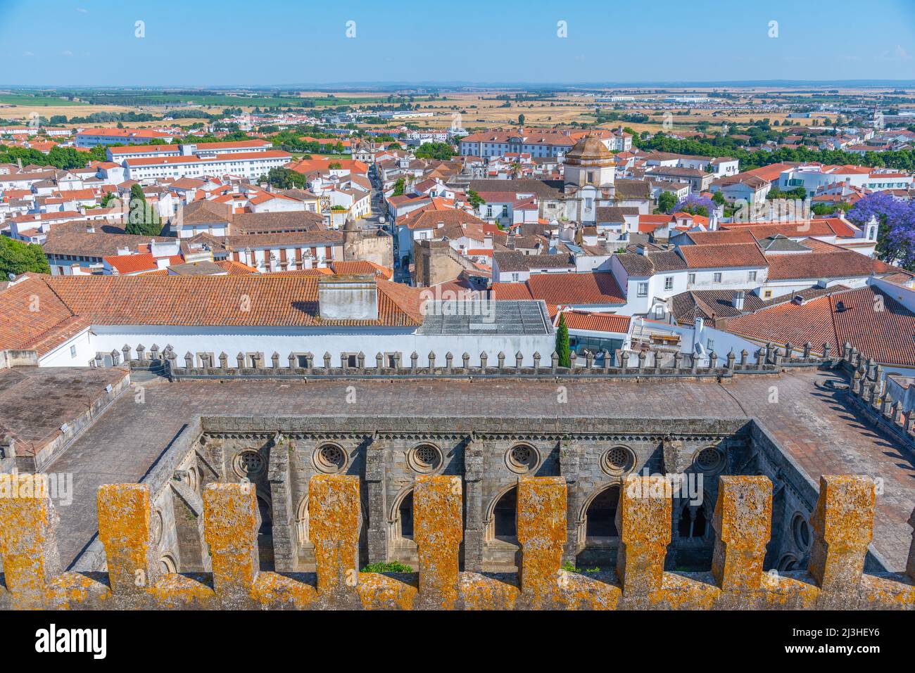 Aerial view of the Portuguese town Evora Stock Photo - Alamy