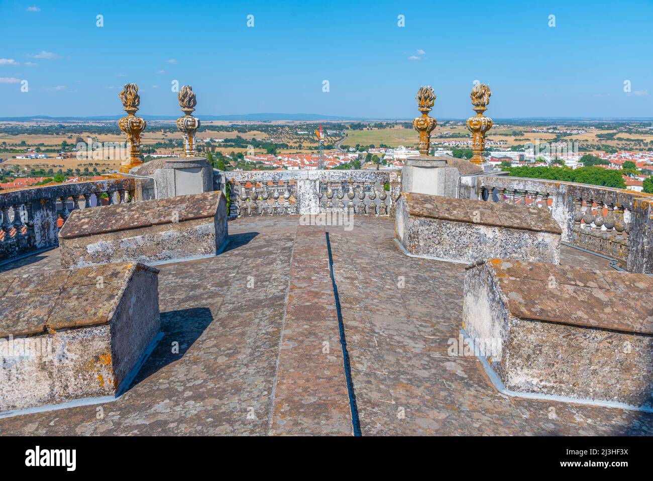 Aerial view of the Portuguese town Evora Stock Photo - Alamy