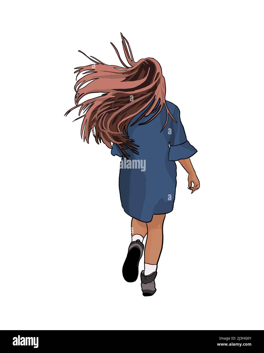 Woman in hiking trip Cut Out Stock Images & Pictures - Alamy