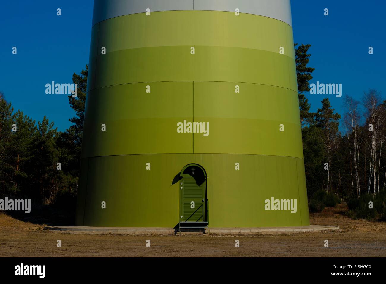 Entrance door to a large wind turbine hi-res stock photography and ...