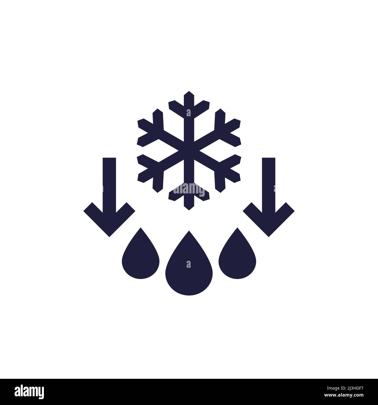 defrost, ice to water icon on white Stock Vector Image & Art - Alamy