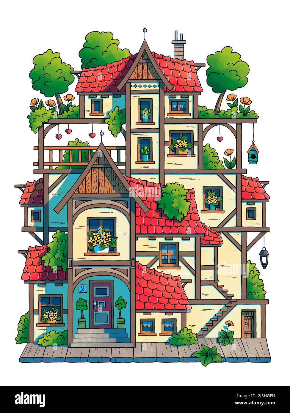 Timber house season Cut Out Stock Images & Pictures - Alamy