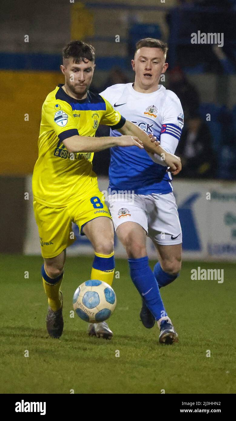 Mourneview Park, Lurgan, Northern Ireland. 25 Jan 2022. Danske Bank ...