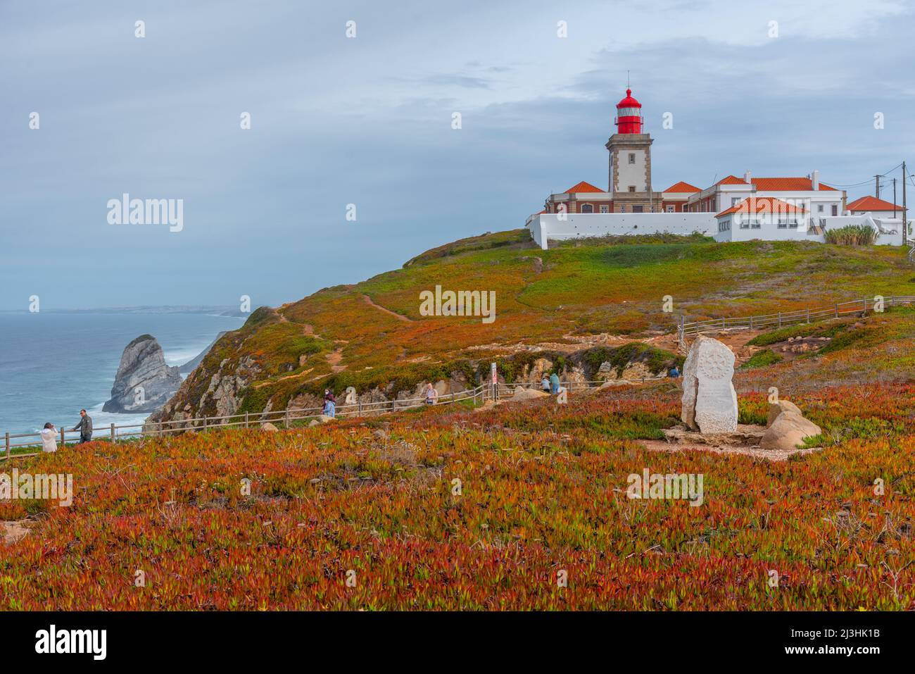 Cabo da Roca lighthouse in Portugal Stock Photo - Alamy