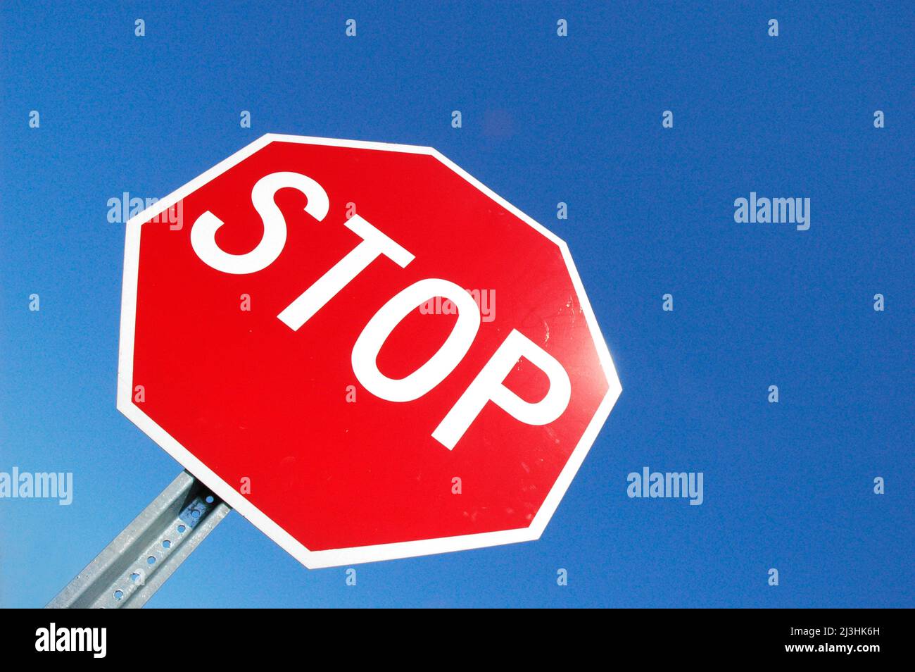 Stop sign for drivers Stock Photo - Alamy