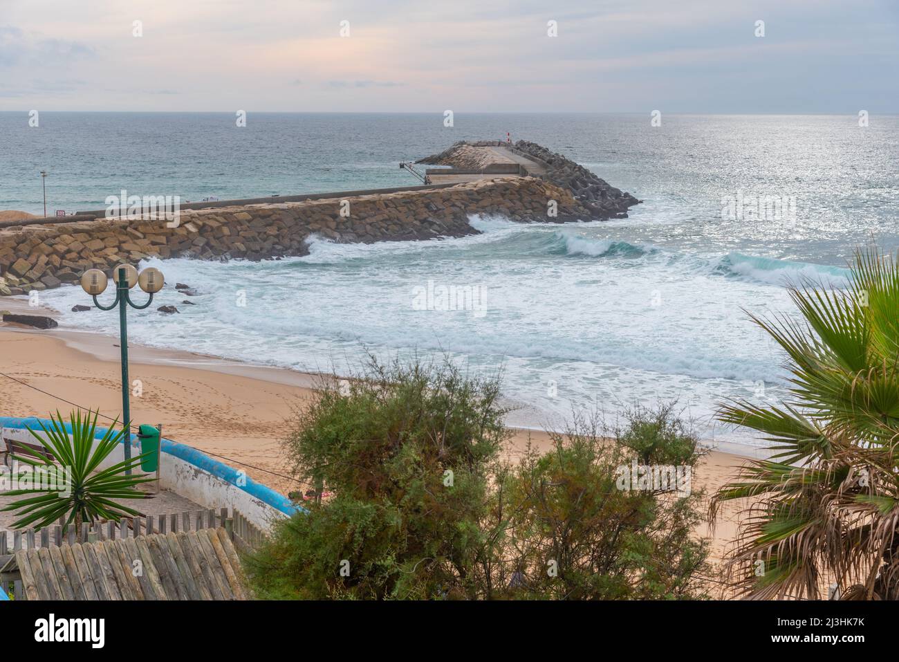 Portuguese beach of praia do norte hi-res stock photography and images ...
