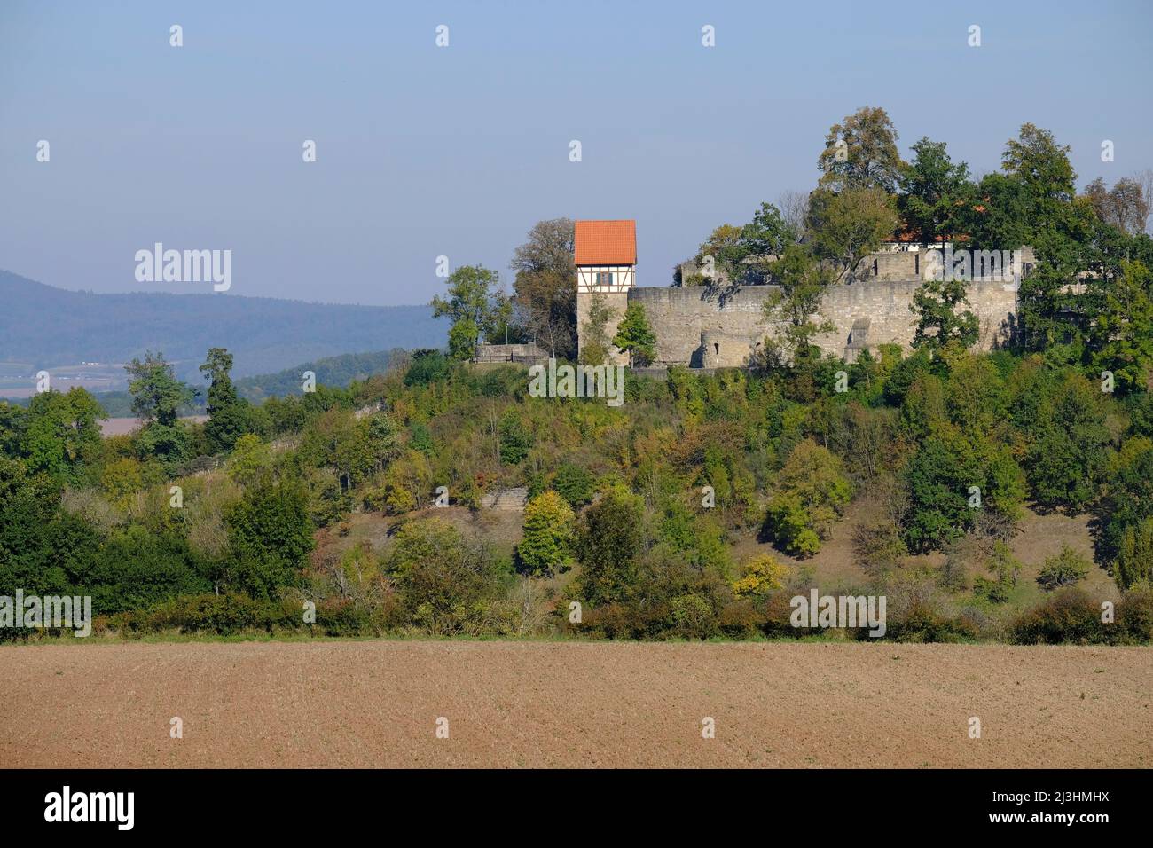 Konigsberg castle near konigsberg in bavaria hi-res stock photography ...