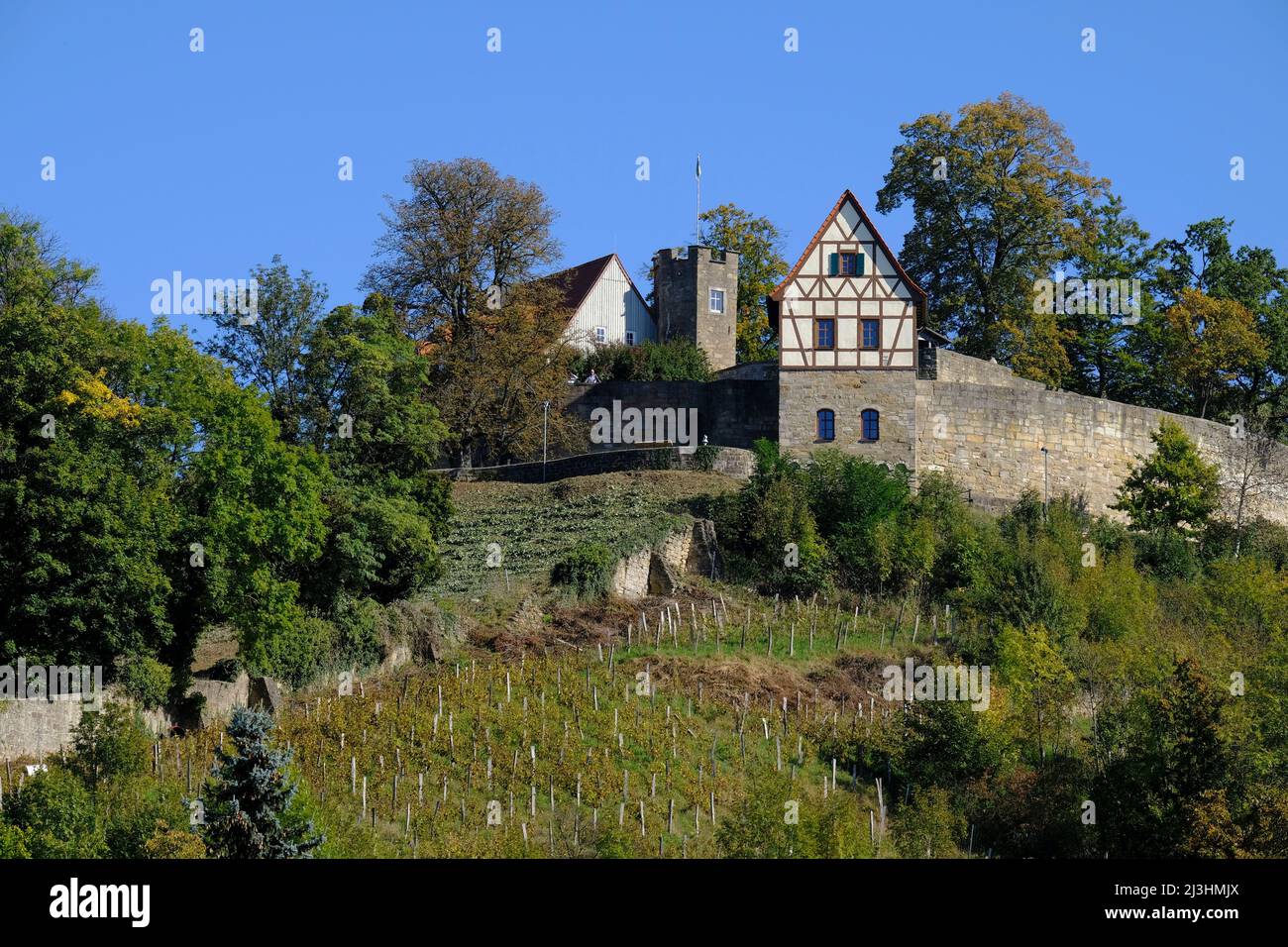 Konigsberg castle near konigsberg in bavaria hi-res stock photography ...