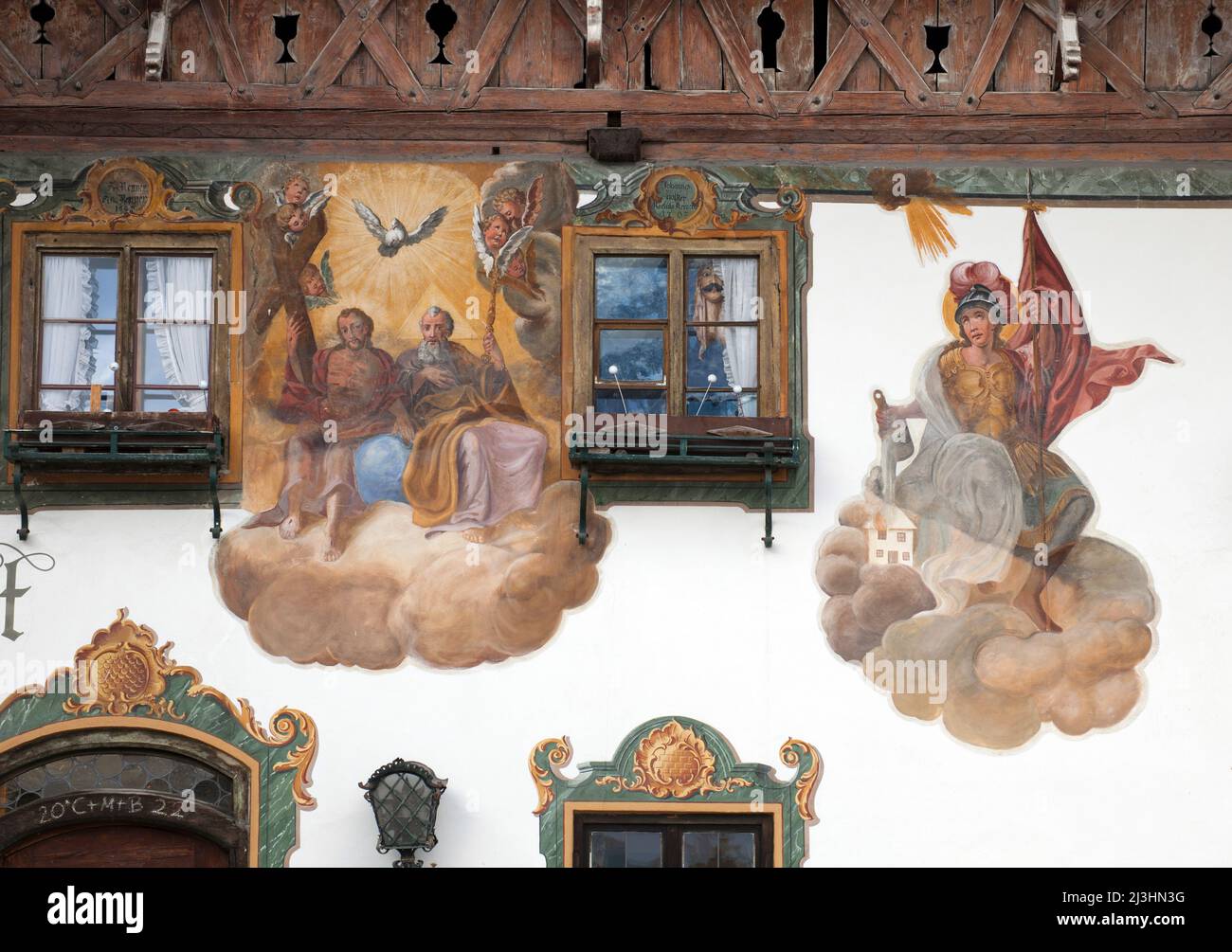 Biblical motifs, Alpine Lüftlmalerei (traditional painting) in Wallgau ...