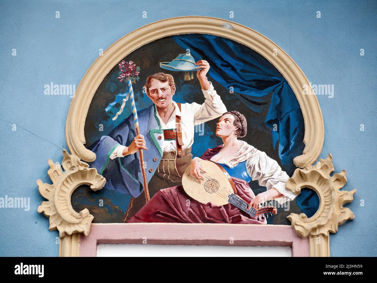 Man with a lute hi-res stock photography and images - Alamy