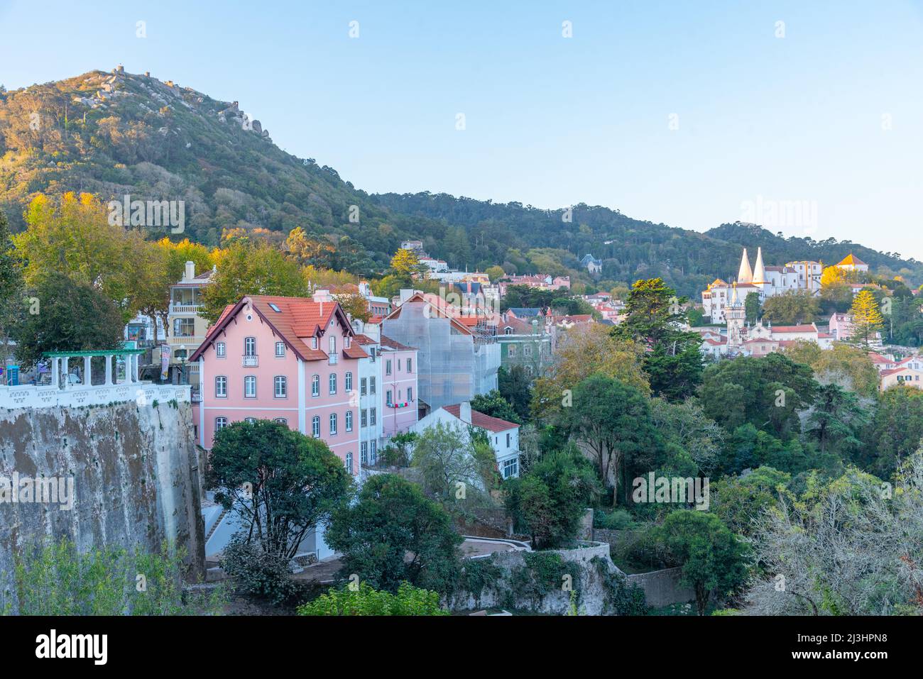 Aerial view of Portuguese town Sintra Stock Photo - Alamy