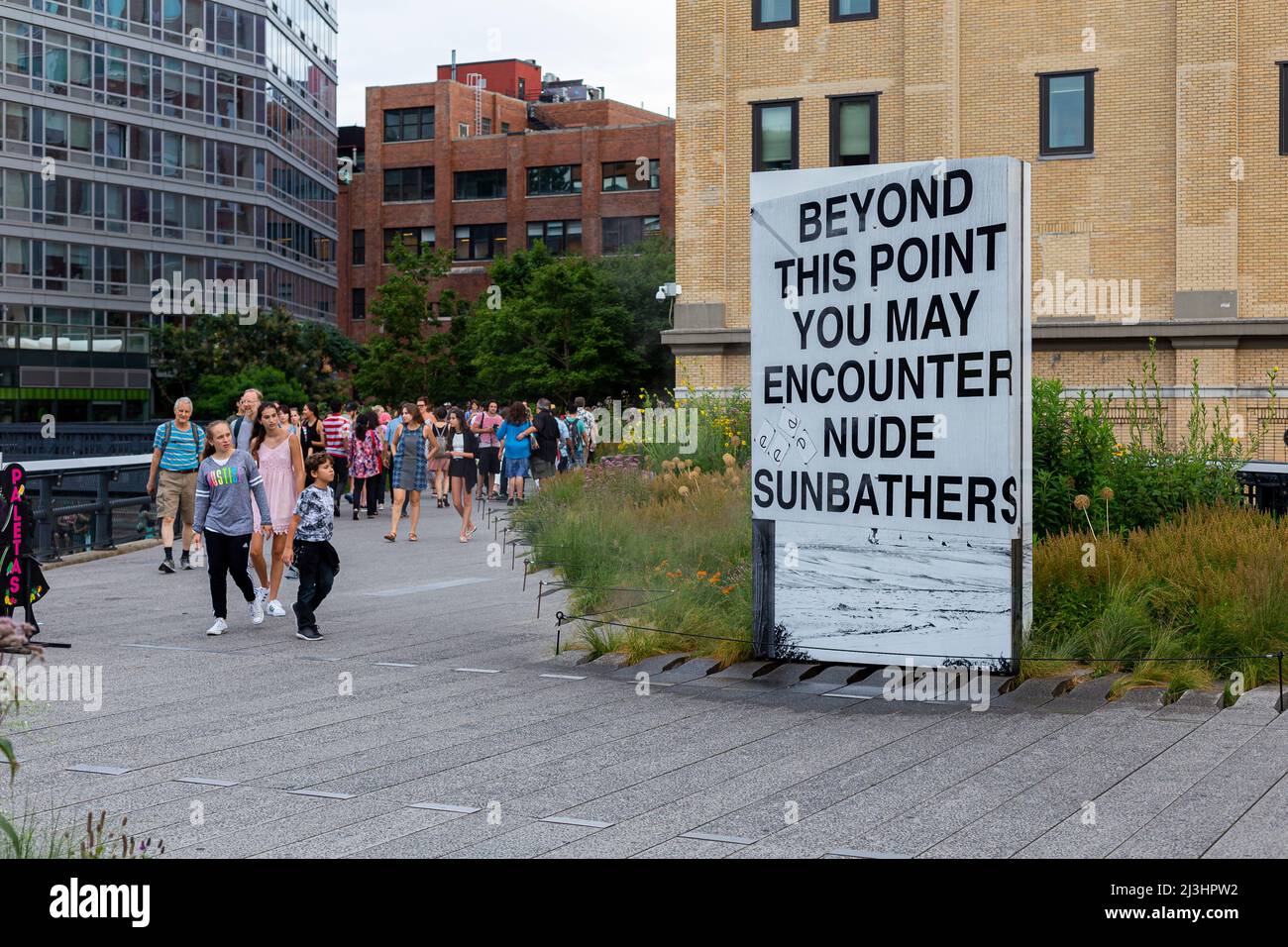 Chelsea, New York City, NY, USA, The High Line is a popular linear park ...