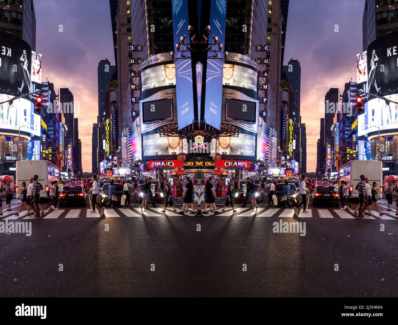 Cars driving by neon sign hi-res stock photography and images - Alamy