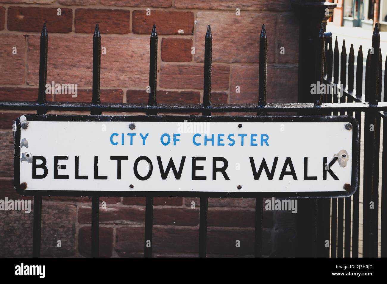 Belltower walk road sign hi-res stock photography and images - Alamy