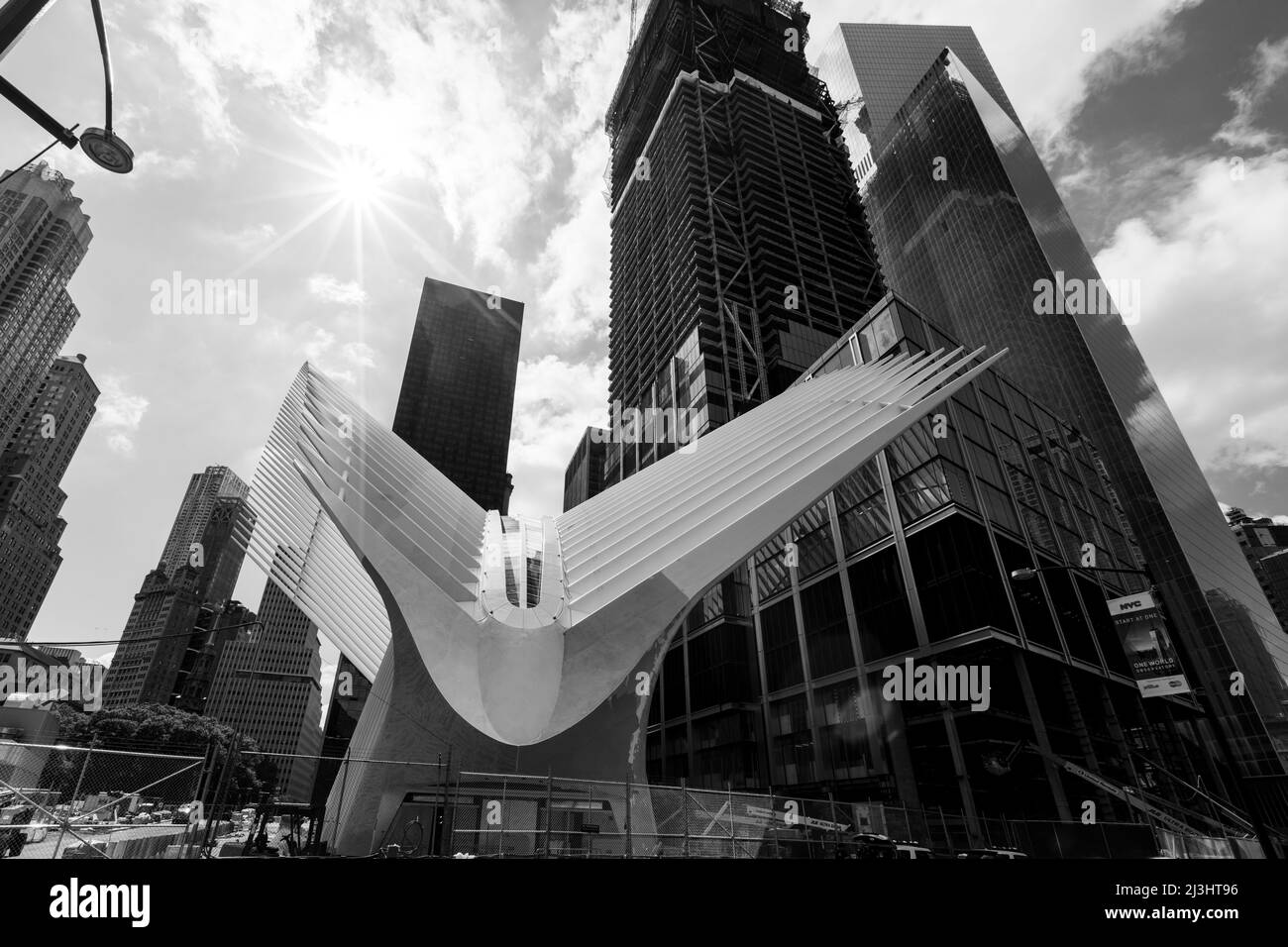New district center in Black and White Stock Photos & Images - Alamy