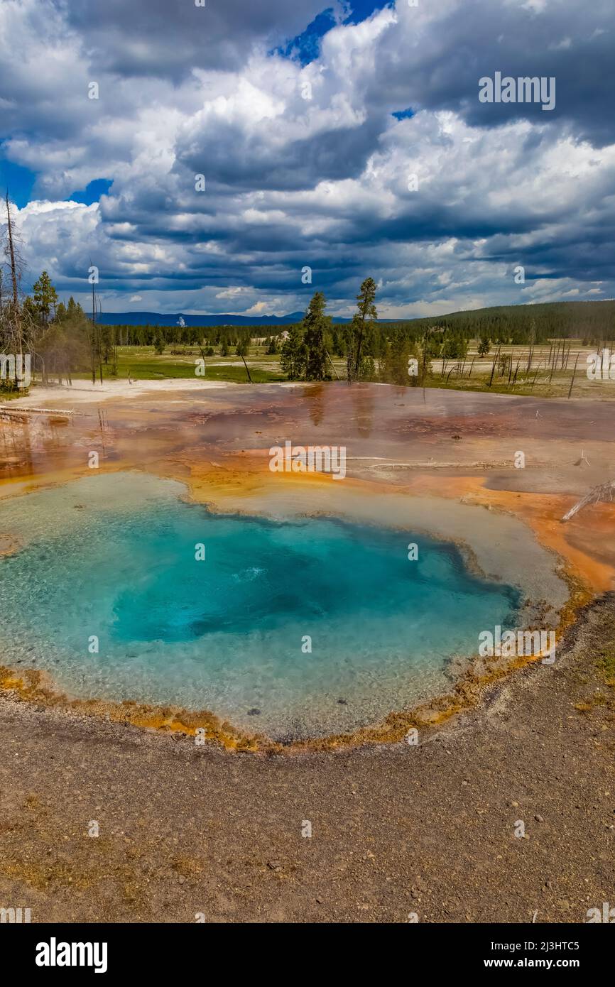 Firehole spring yellowstone hi-res stock photography and images - Alamy