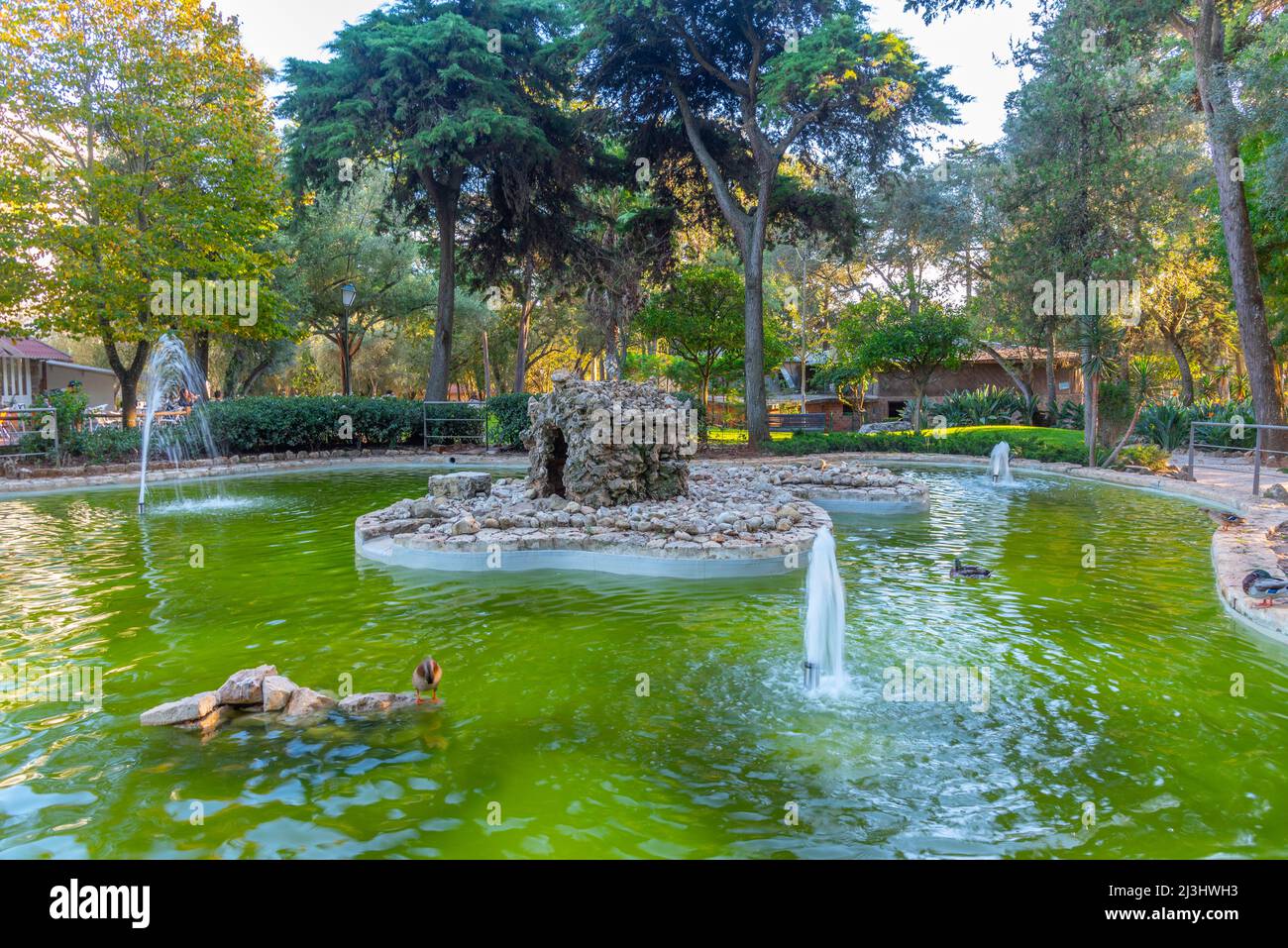 Duck house looking like a castle at Cascais, Portugal Stock Photo - Alamy