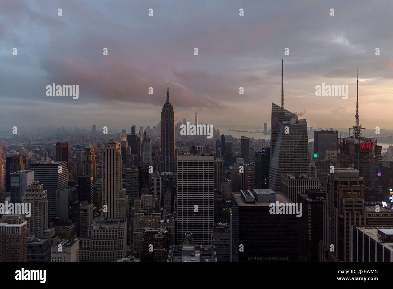 Midtown West, New York City, NY, USA, Drone shot / Aerial taken next to ...
