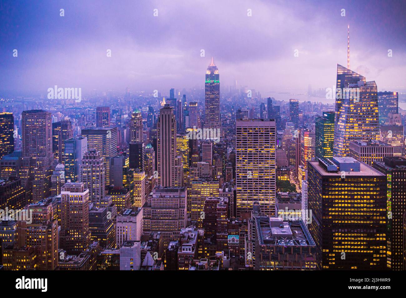 Midtown West, New York City, NY, USA, Drone shot / Aerial taken next to ...