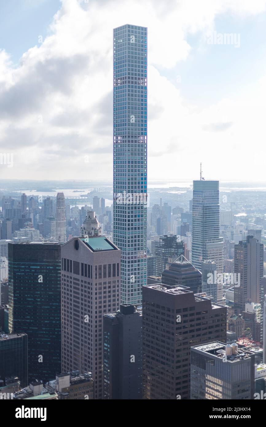 Midtown West, New York City, NY, USA, Drone shot / Aerial taken next to ...