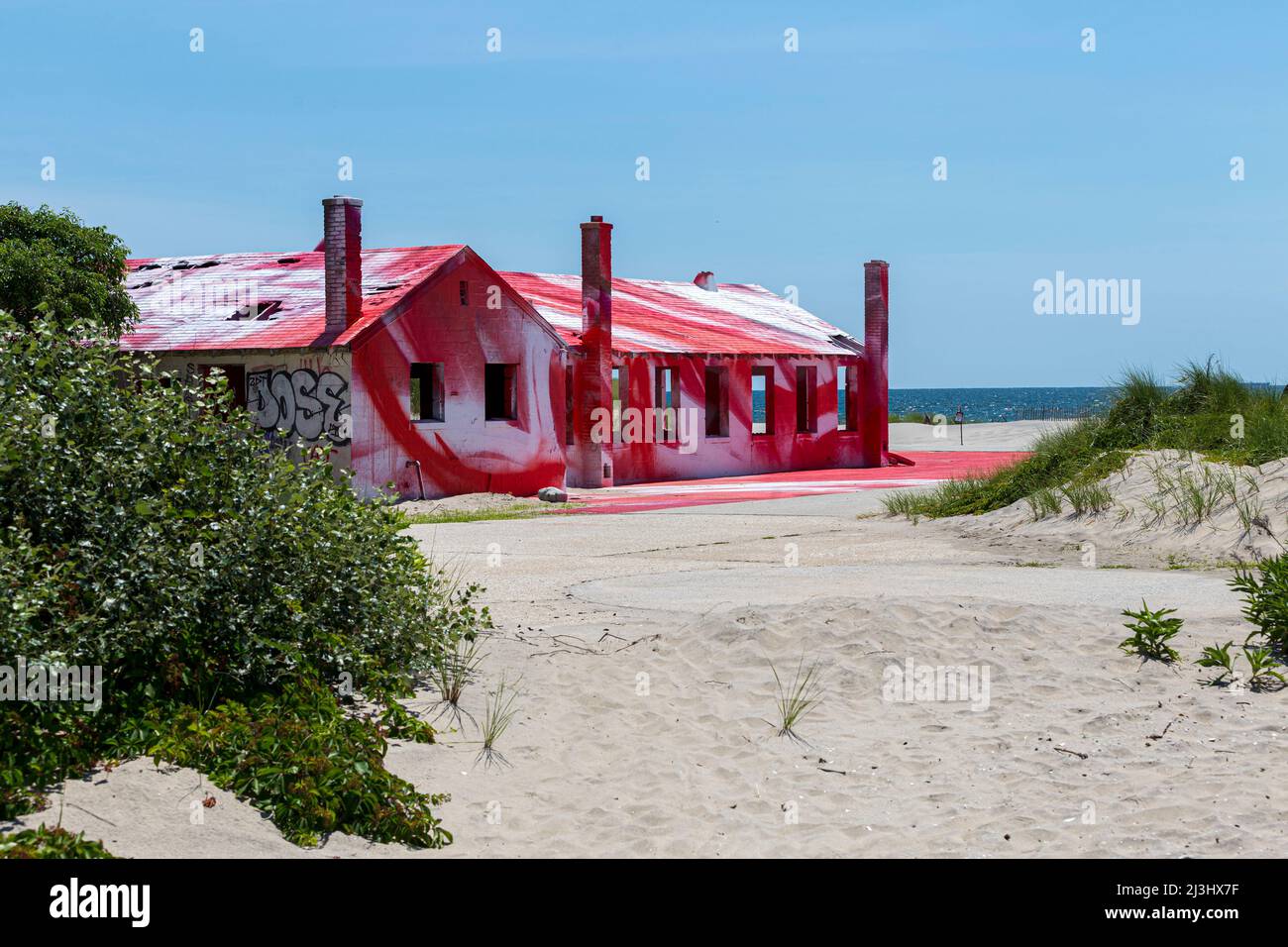 FORT TILDEN/Rockaway Beach, New York City, NY, USA, "beach house ...