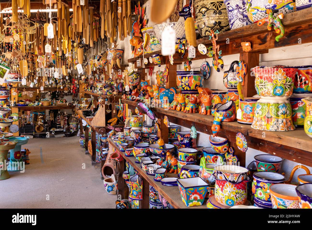 Variety of Colorfull Mexican Traditional Souvenirs at Market in Mexico ...
