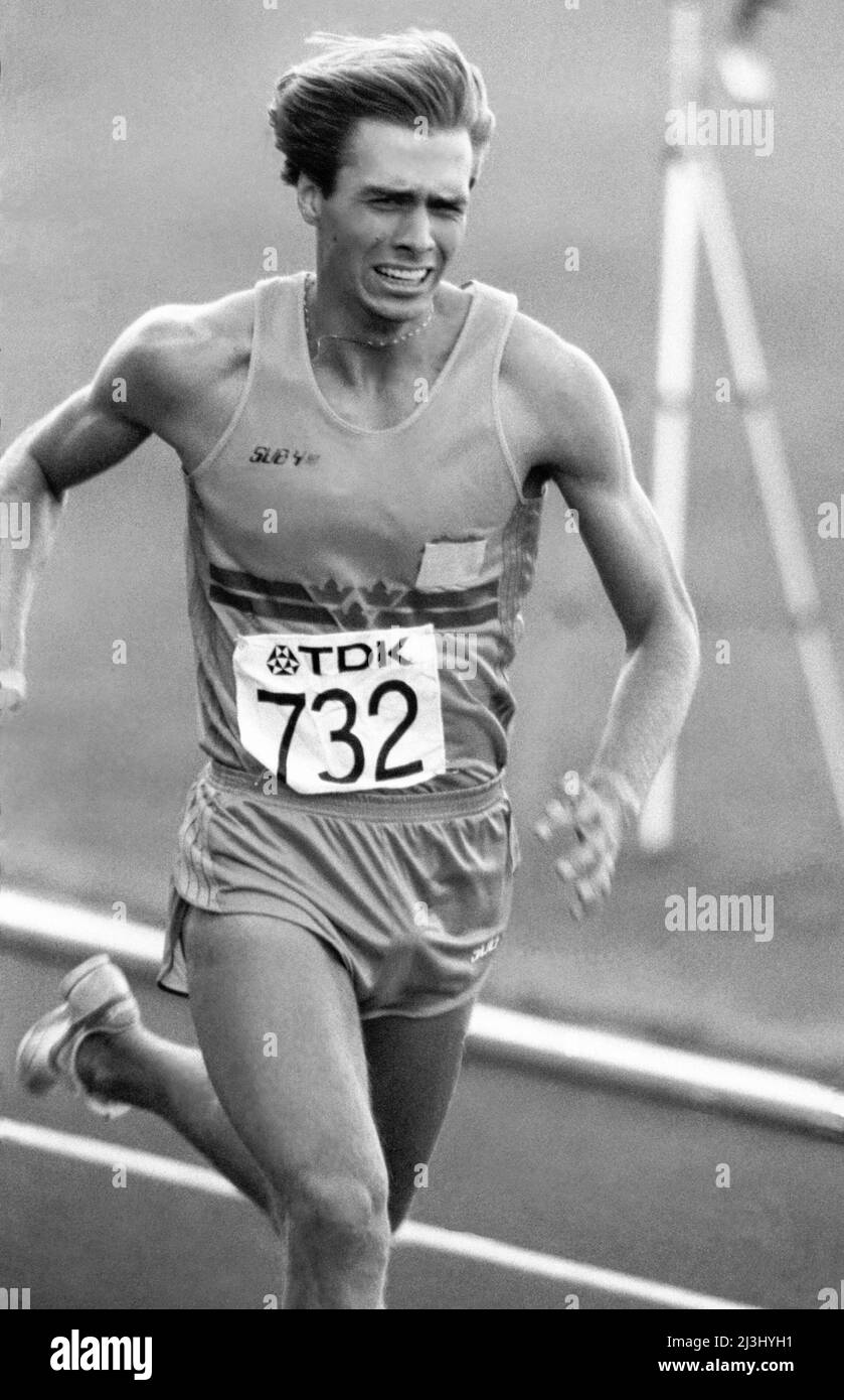 SVEN NYLANDER Swedish 400m hurdle athlete at IAAF World Champion Ship ...