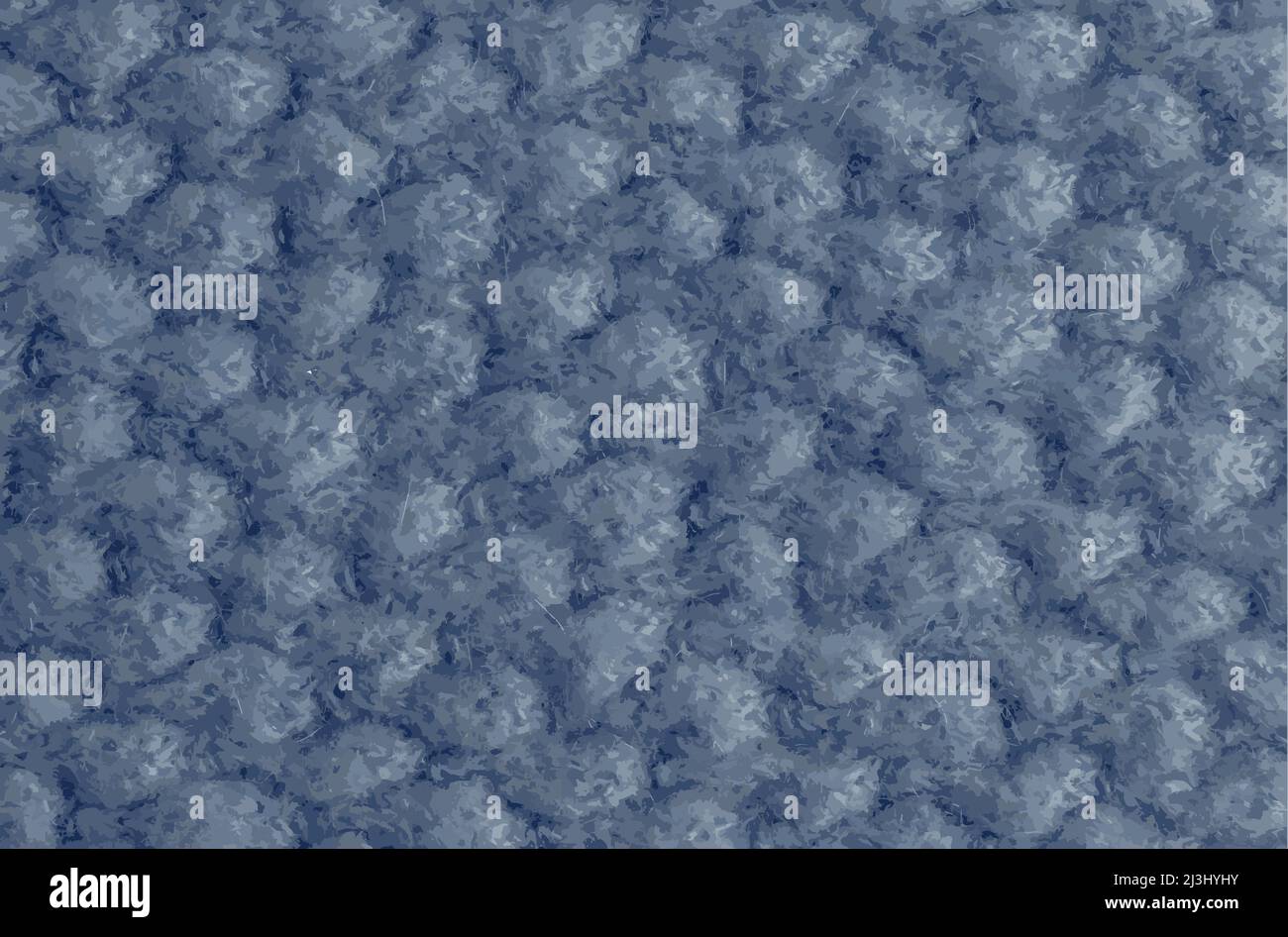 Realistic illustration of a grey-blue knitted carpet close-up. Textile ...