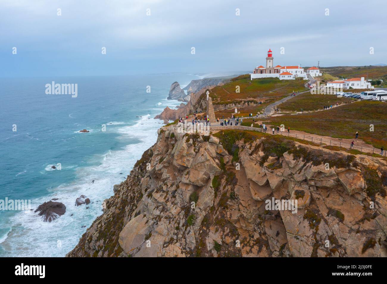 Cabo da Roca lighthouse in Portugal Stock Photo - Alamy