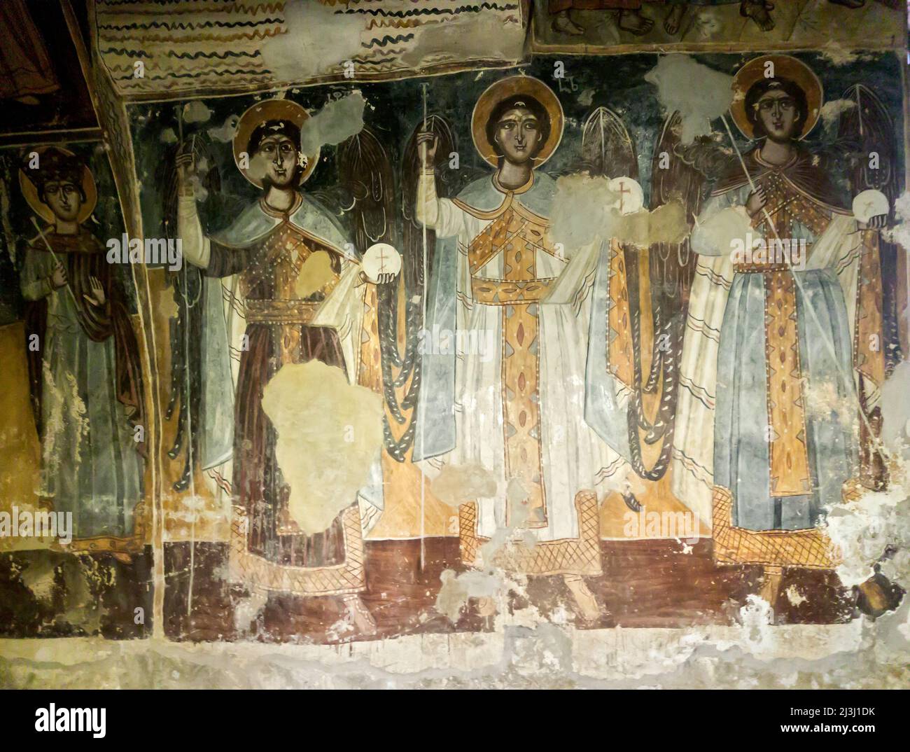 Medieval wall mediaeval paintings hi-res stock photography and images ...