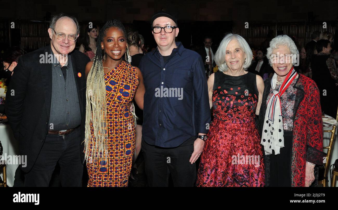 L-R: Monty Blanchard, 2022 honorees Bisa Butler and KAWS (Brian ...