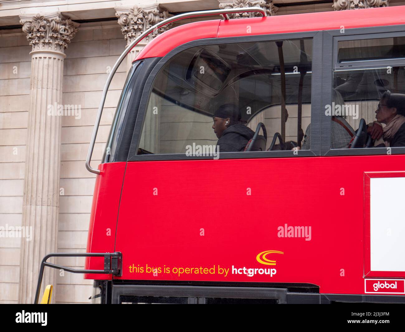 London double decker bus with logo for HCT Group a social enterprise ...