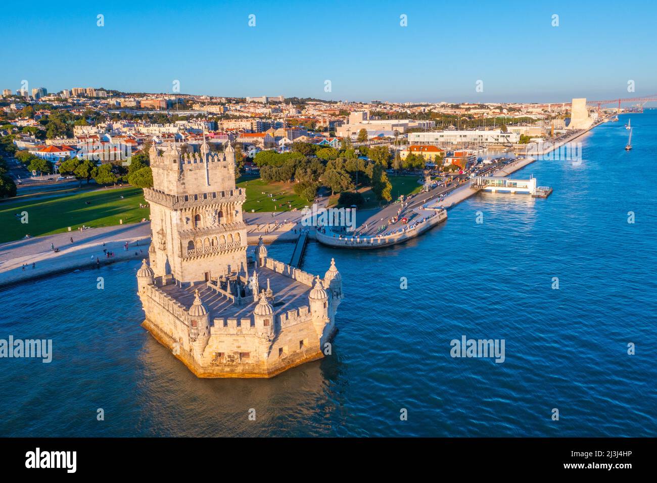 Aerial belem tower view in hi-res stock photography and images - Alamy
