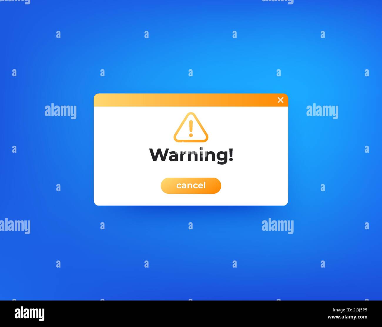Warning pop up Stock Vector Images - Alamy
