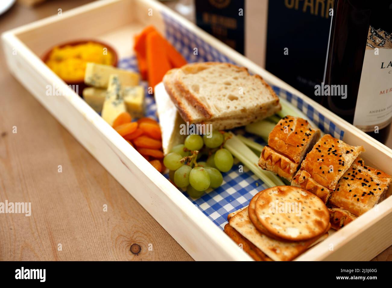 Food inside The Horse & Jockey during Ladies Day at Aintree Racecourse ...