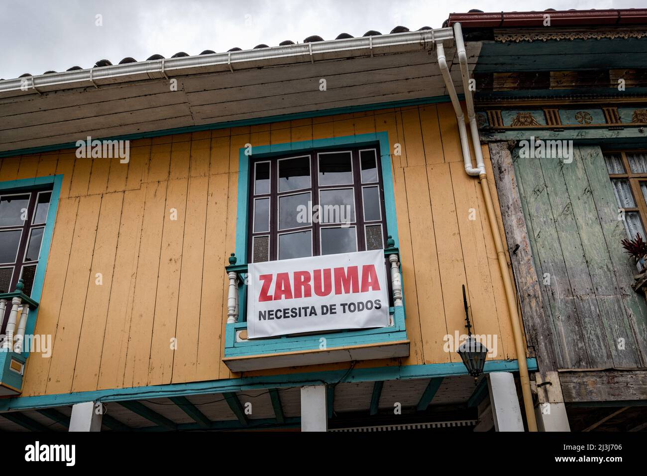 Zaruma, city destroyed by illegal mining, Ecuador Stock Photo - Alamy
