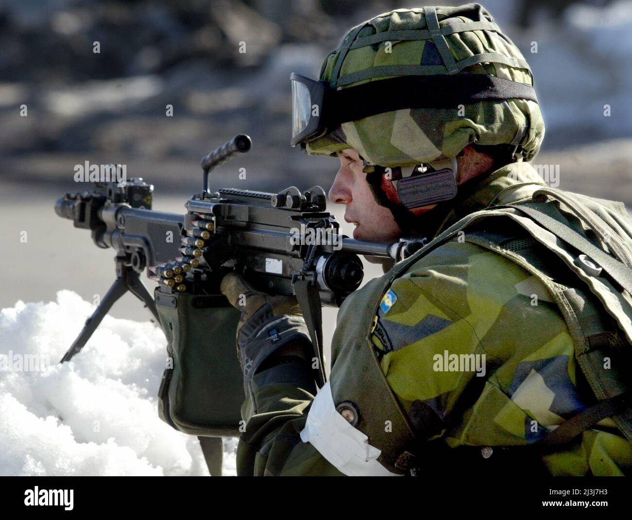The Swedish army is practicing ground combat in central Norrköping ...