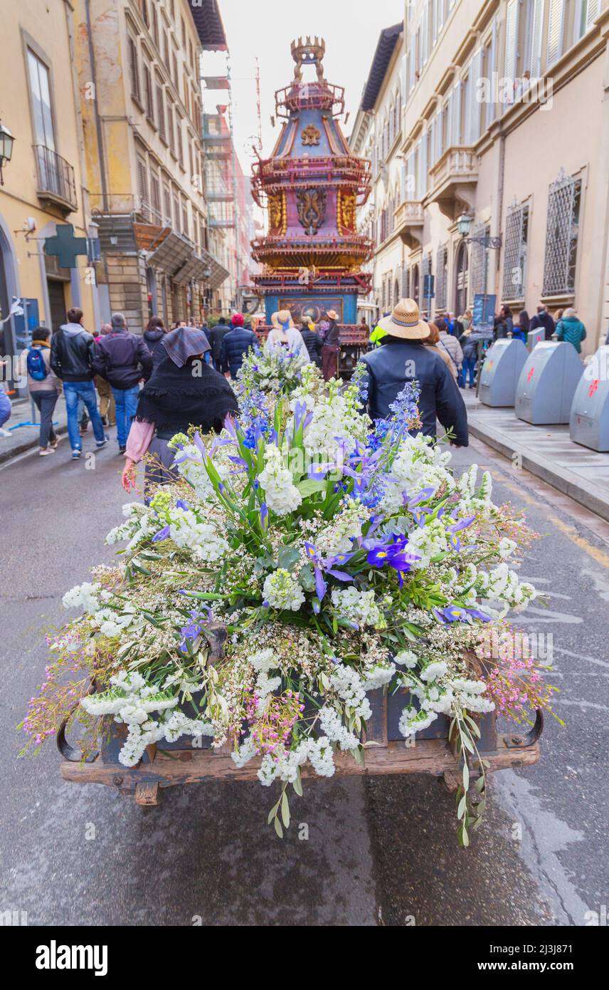Explosion of the cart festival parade hi-res stock photography and ...