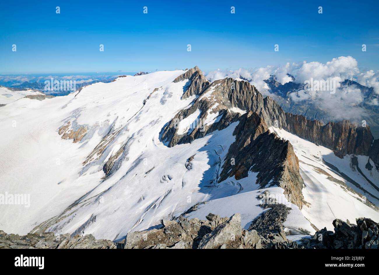 Alpine landscape with glaciers hi-res stock photography and images - Alamy